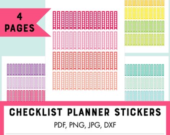 TO DO CLIPBOARD Planner Sticker Happy Planner Row Template - Etsy