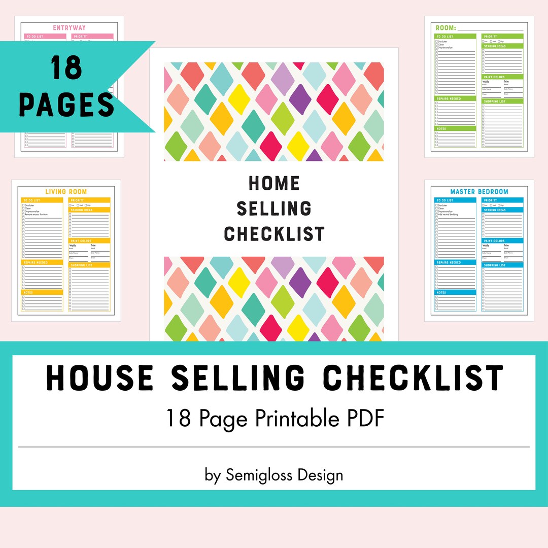 Printable Home Selling Checklist, Prepare Your Home for Selling, Home ...