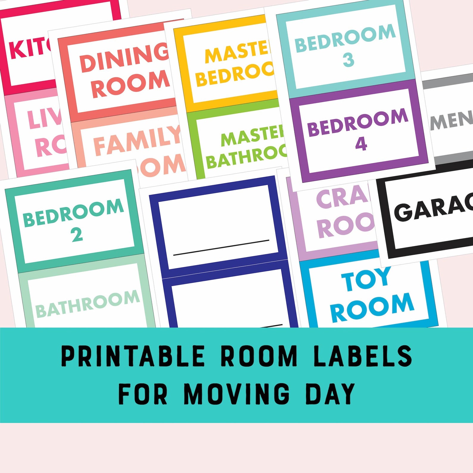 Printable Moving Labels and Inventory Sheets Fits Avery 55163 - Etsy