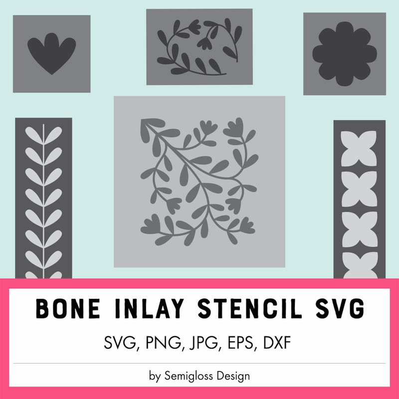 Bone Inlay Stencil - Etsy