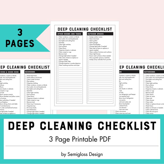 Deep cleaning checklist pdf - statscrap