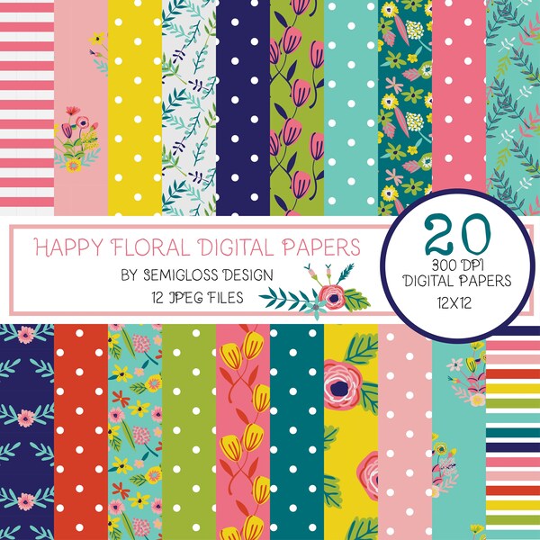Floral Backgrounds - Etsy
