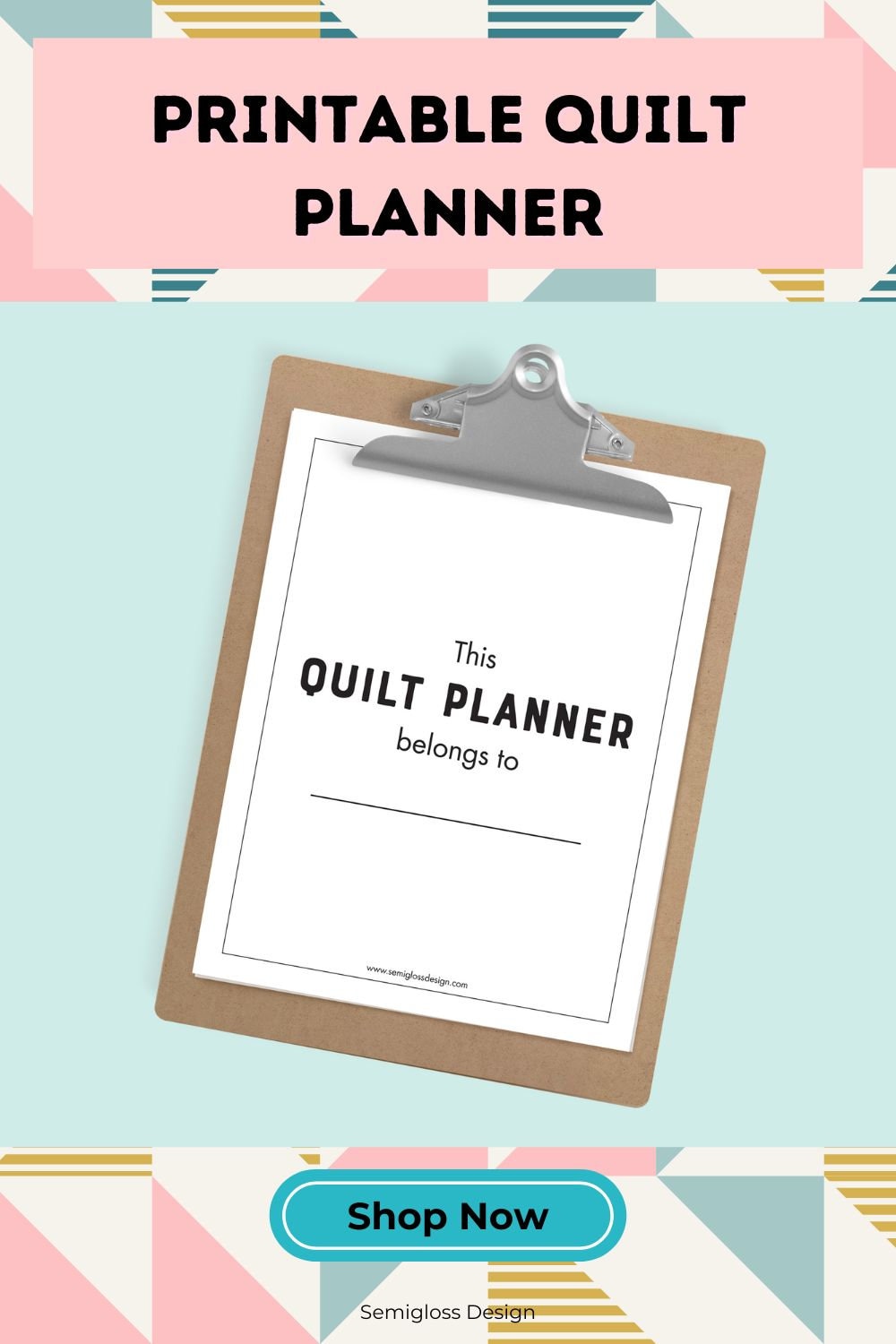 Printable Quilt Planner PDF With Graph Paper and Quilting Cheat Sheets ...