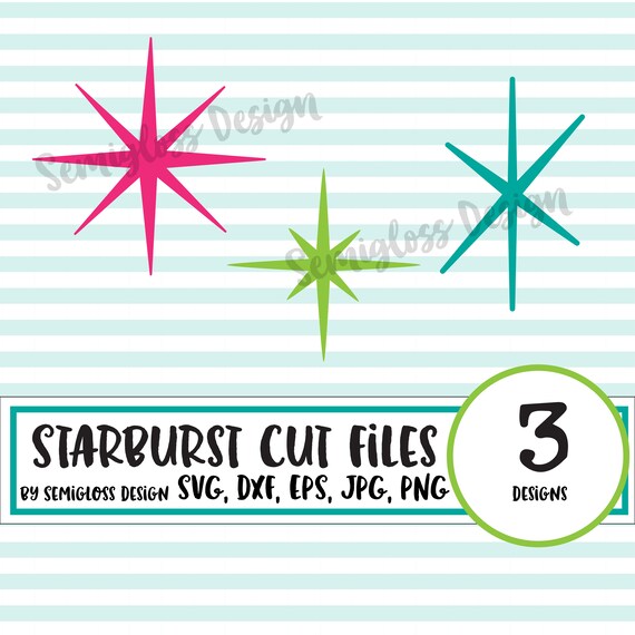 Retro Starbust SVG for Stencils | Etsy Canada