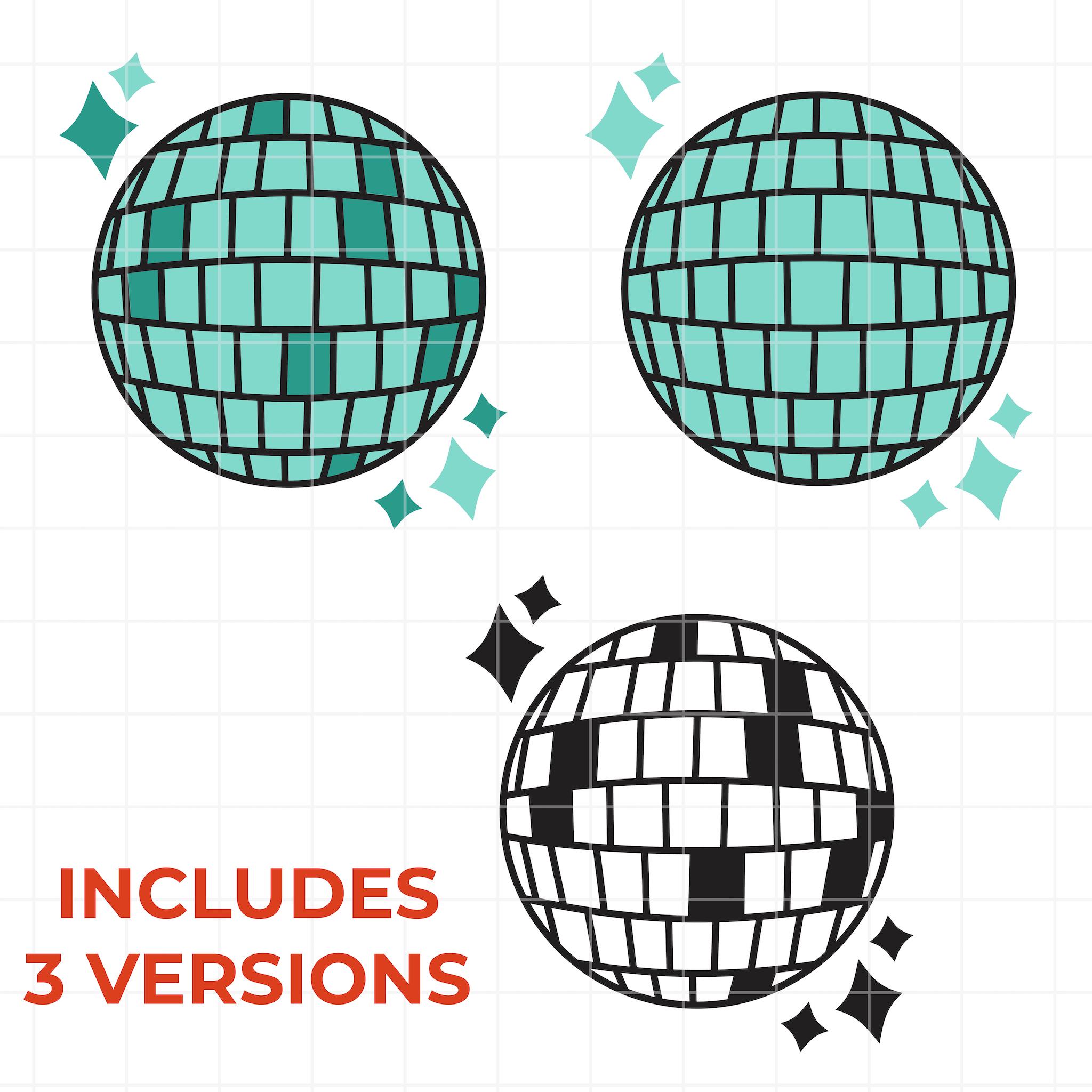 Disco Ball SVG, Retro Clipart Cut Files, Mirror Ball, Bachelorette ...