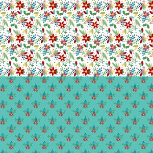 Winter Holiday Digital Paper With a Seamless Background - Etsy