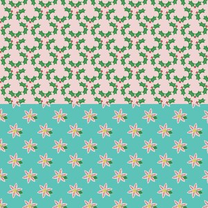 Winter Holiday Digital Paper With a Seamless Background - Etsy