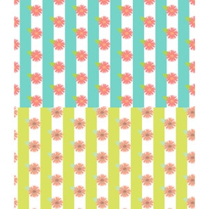 Modern Floral Digital Paper Set - Etsy