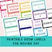 Printable Moving Labels and Inventory Sheets Color-coded - Etsy
