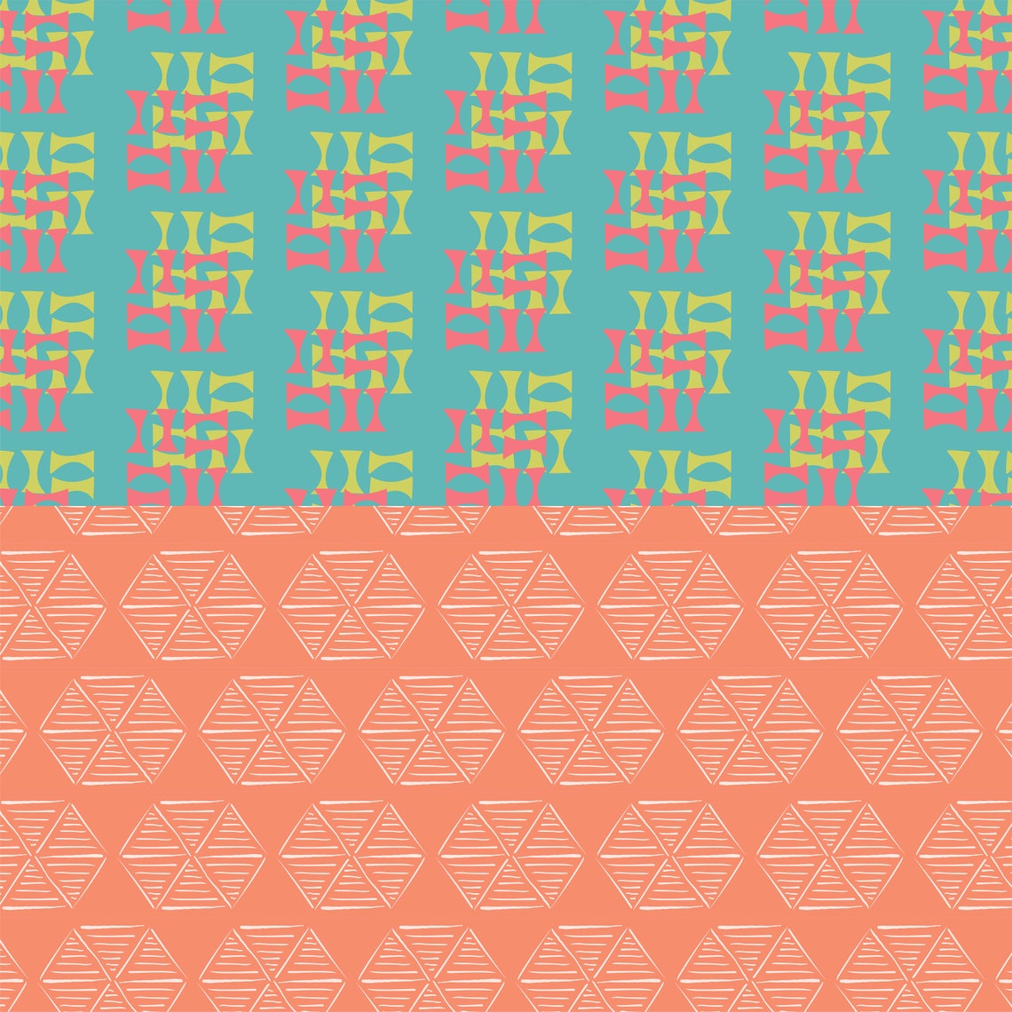 Luau Digital Paper for Summer Tiki Parties | Etsy