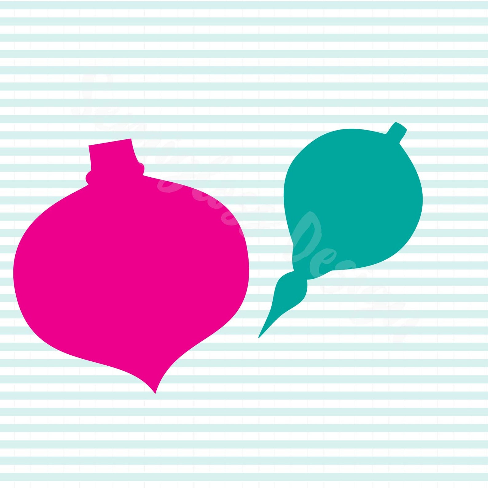 Vintage Christmas Ornament SVG Cut Files - Etsy