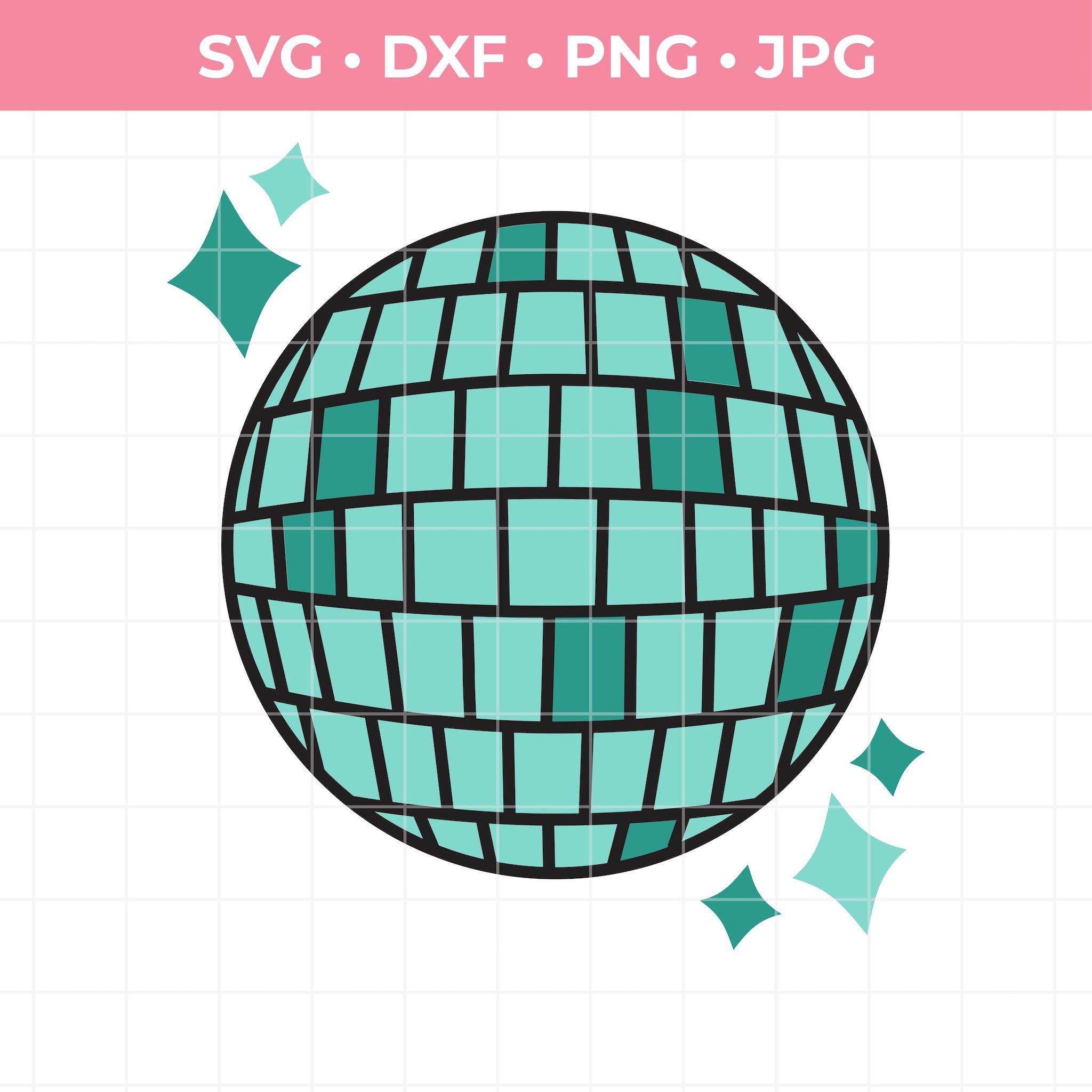 Disco Ball SVG, Retro Clipart Cut Files, Mirror Ball, Bachelorette ...
