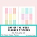 Printable Planner Stickers Bundle, Pastel Planner Sticker, Functional ...