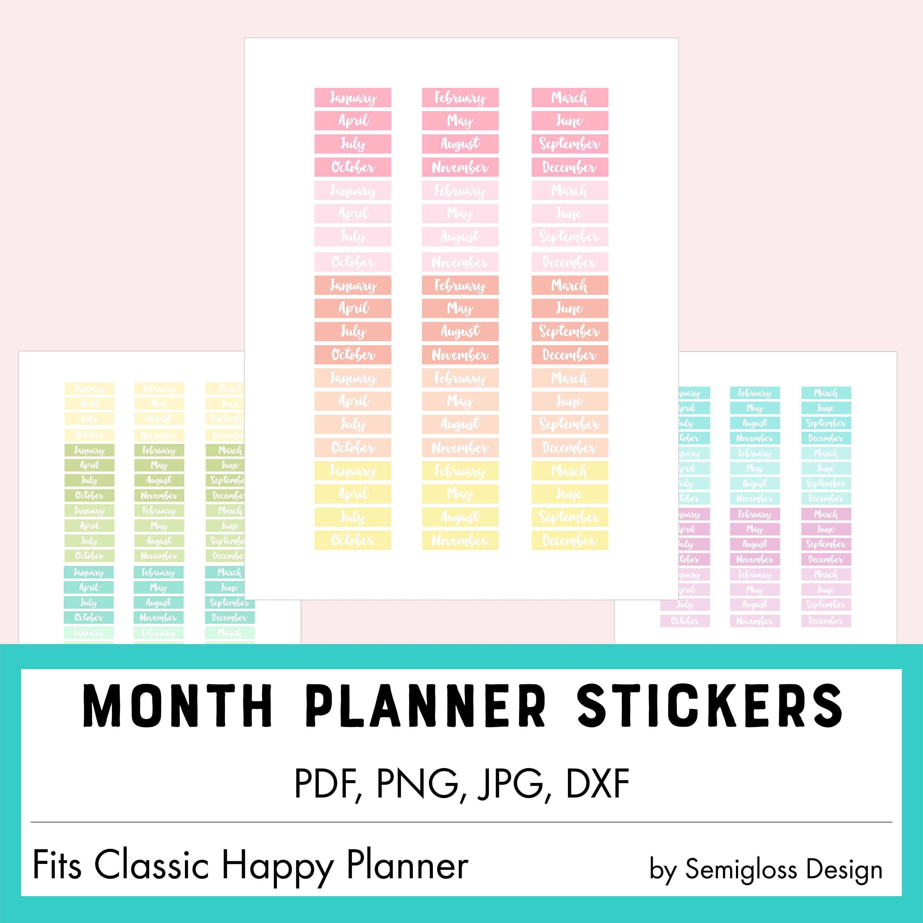 Printable Planner Stickers Bundle Pastel Planner Sticker | Etsy