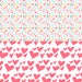 Heart Digital Paper Set With Hand Drawn Patterns - Etsy