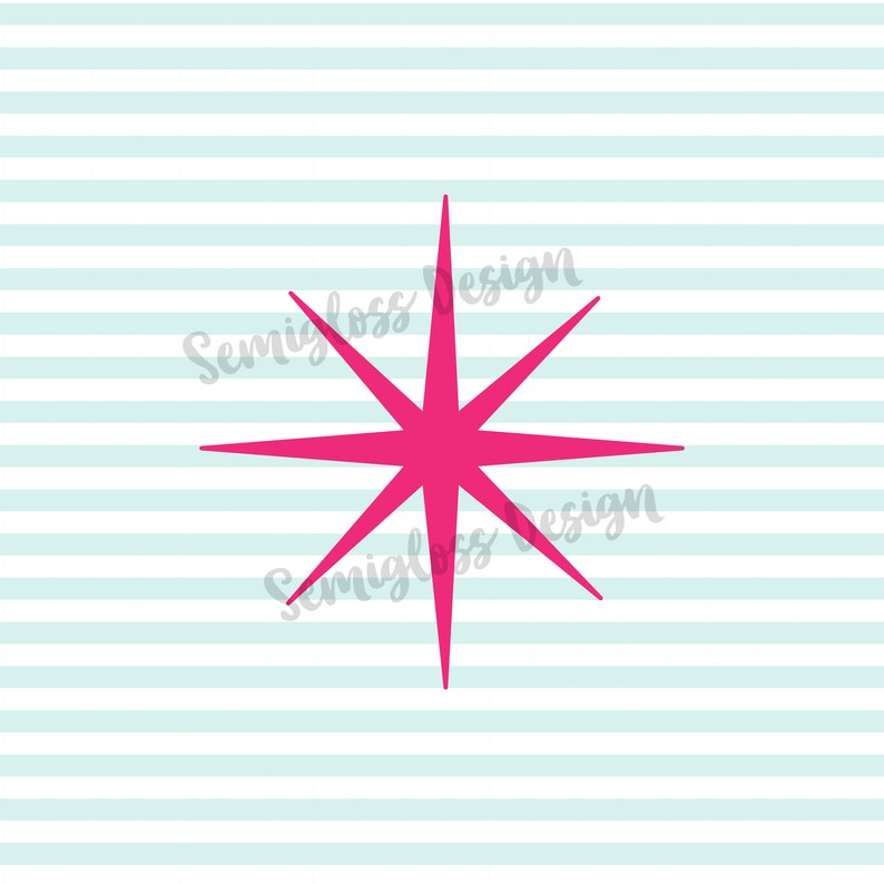 Retro Starbust SVG for Stencils - Etsy Canada
