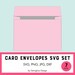 DIY Card Envelope SVG Set for Handcrafted Greetings, Includes 7 Sizes ...