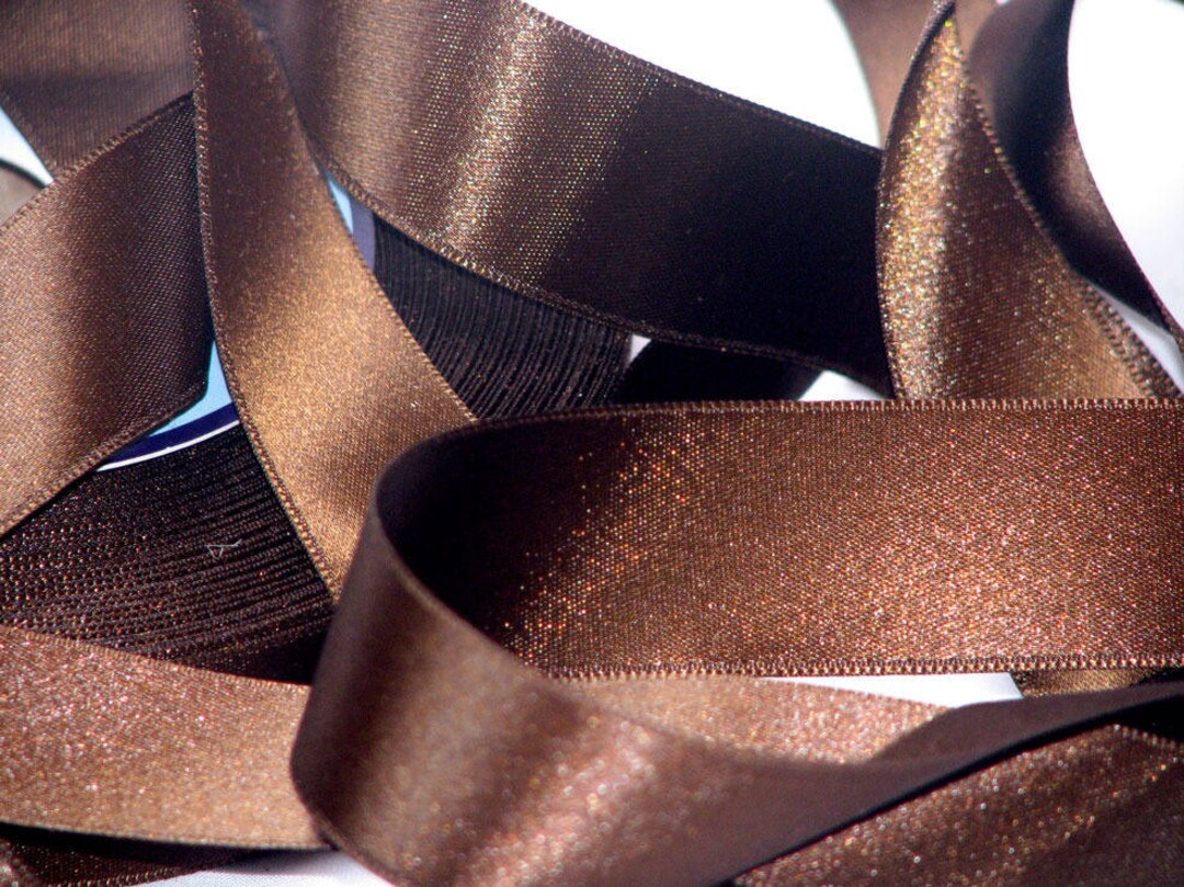 Chocolate Brown Satin Ribbon by 5 Meters Widths From 3 Mm to - Etsy