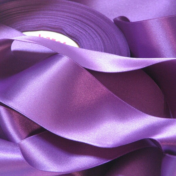 Purple Satin Ribbon - Etsy