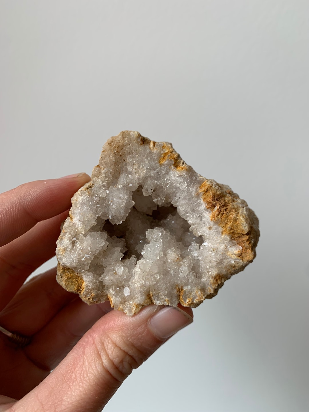 Small Quartz Geode Rock Crystal Mineral France - Etsy