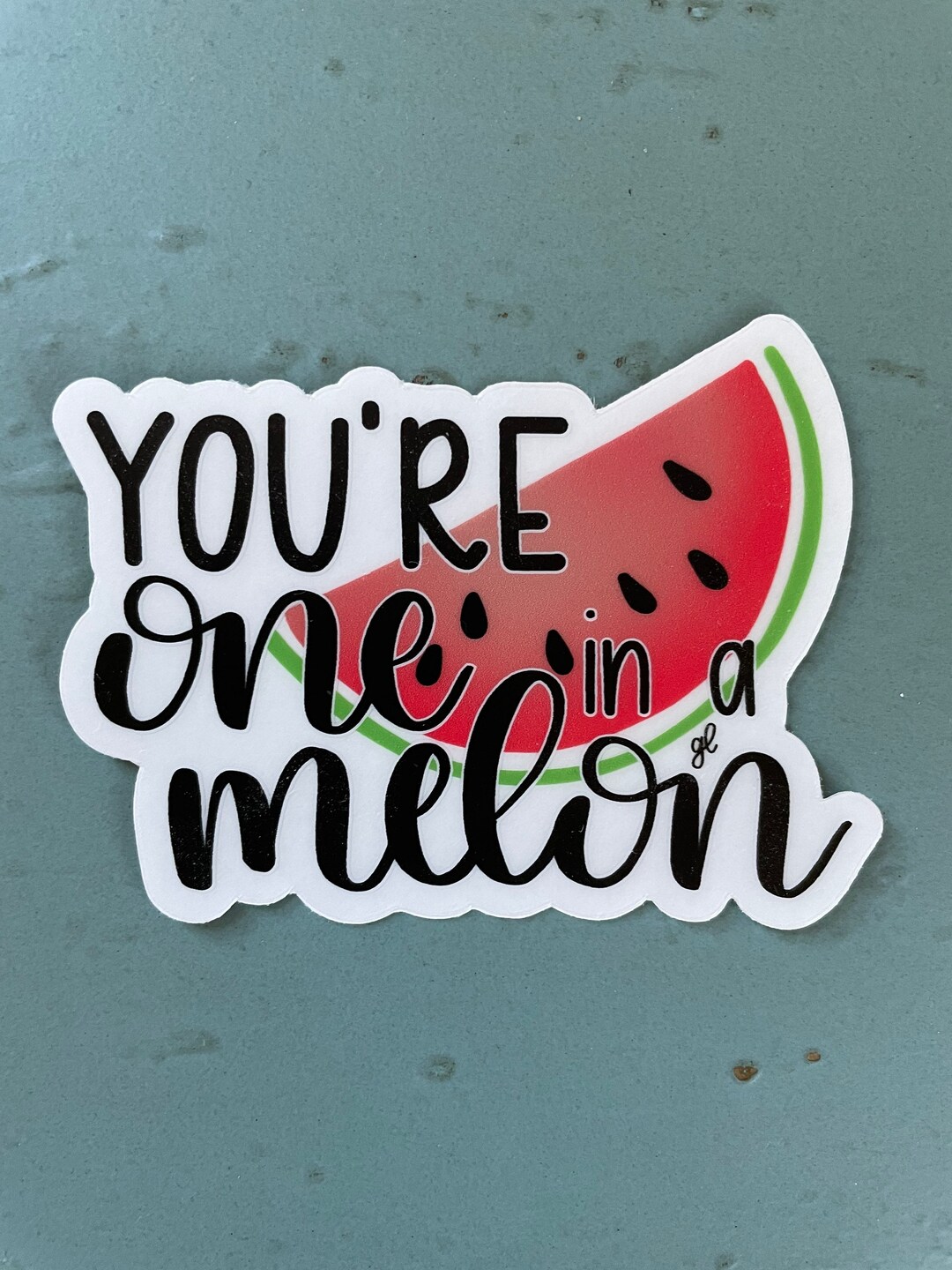 One in a Melon Sticker | Gift for Best Friend or Girlfriend Sticker ...