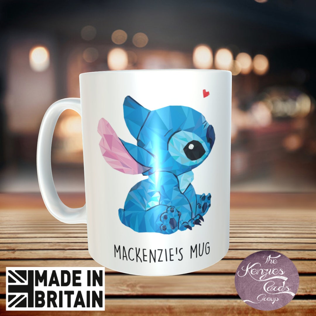 Personalised Disney's Lilo and Stitch Origami Stitch Mug Christmas Mug ...