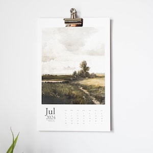 PRINTABLE Large 2025 Vintage Art Calendar, 11x17 Calendar, Wall ...
