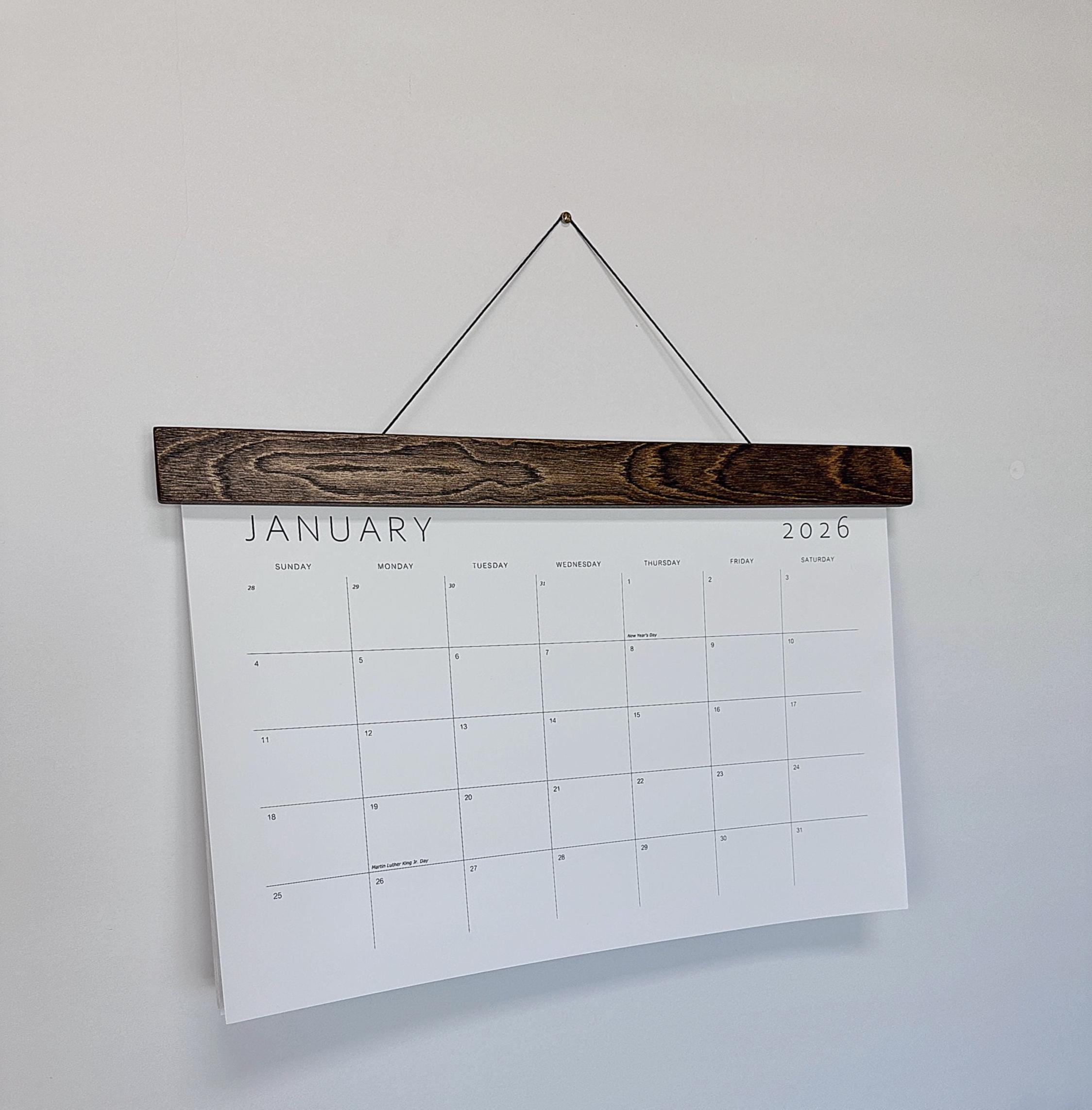 2026 12-MONTH, Large Calendar, Minimalist Home and Office Planner ...