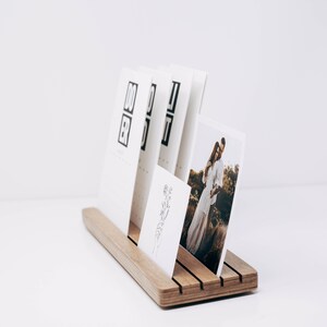 Wood Photo Stand, Card Holder, Business Card Holder, Wood Card Stand ...