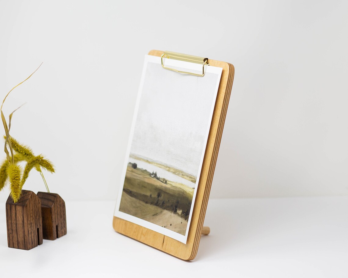 Standalone Wooden Clipboard Desktop Decor Multiple Sizes - Etsy