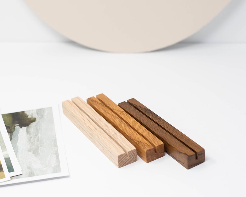 6 Place Card Holder WOODEN PRINT HOLDER Wood Photo - Etsy
