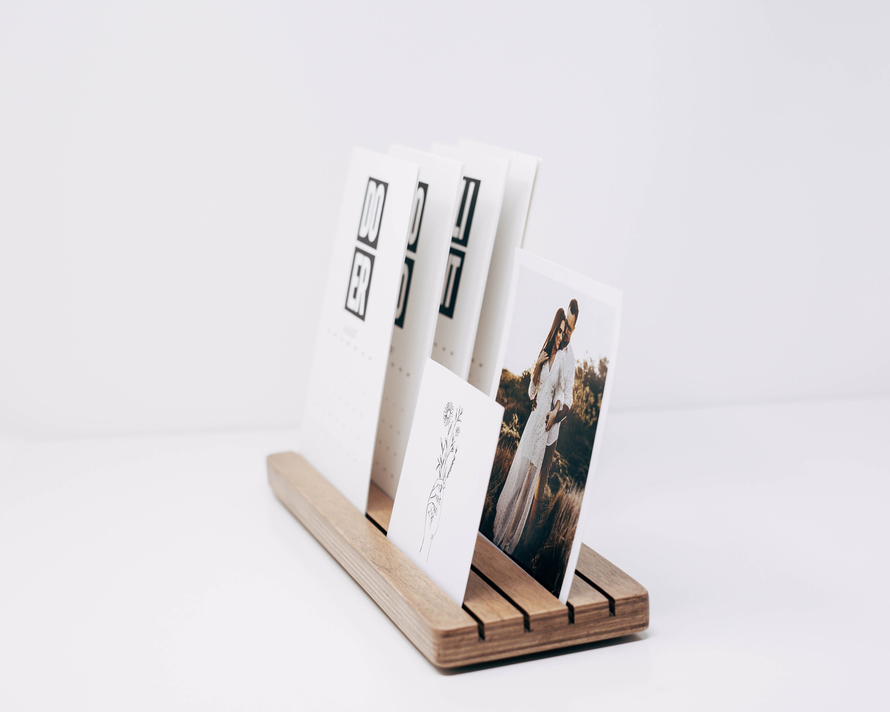 Wood Card Holder, Card Holder, Business Card Holder, Wood Card Stand ...