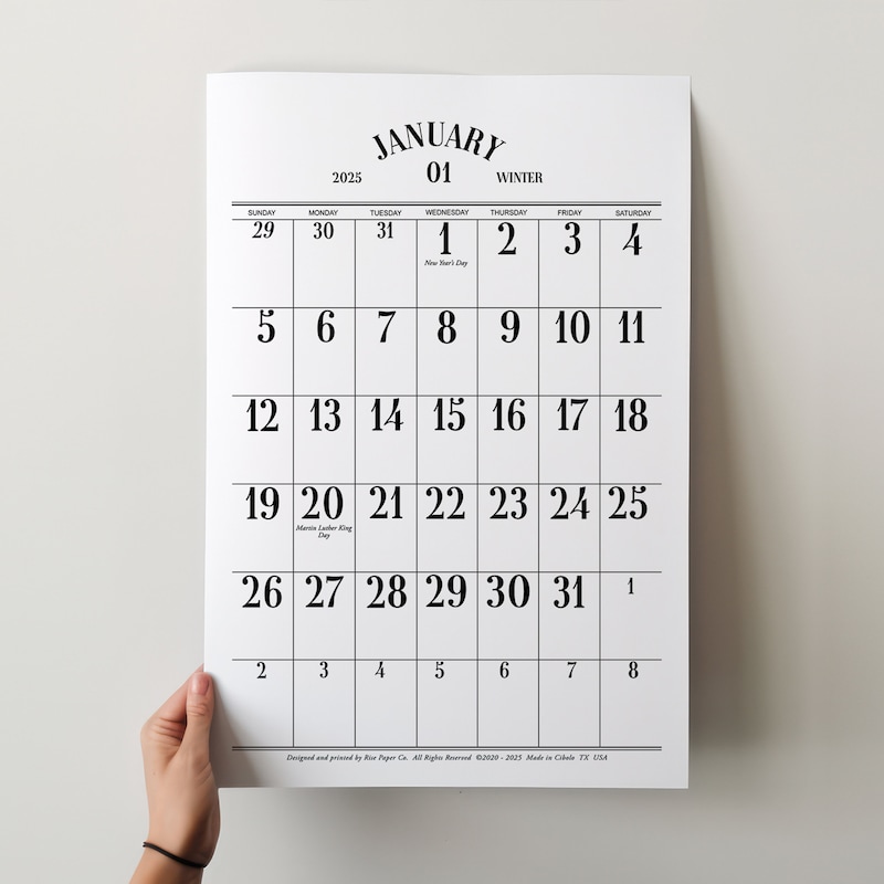 Wall Calendar - Etsy