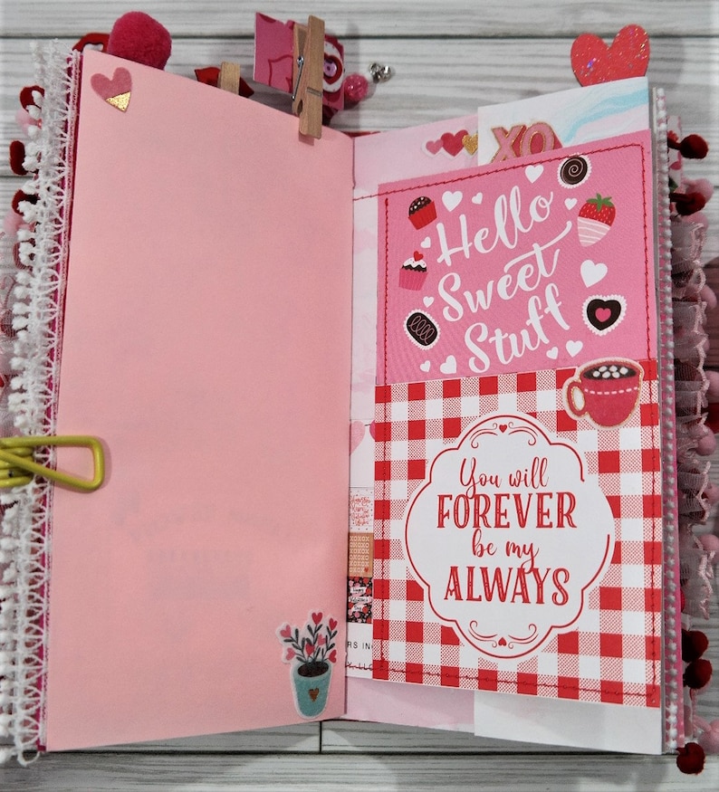 Valentine Day Travelers Notebook Journal - Etsy