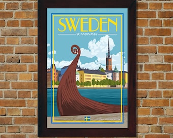 Sweden poster | Etsy