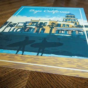 Baja California Mexico - Vintage Travel Poster - Etsy