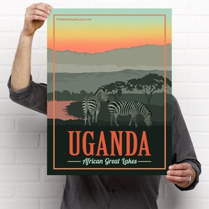 Uganda - Vintage Travel Poster - Etsy