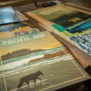 Great Bear Rainforest BC - Vintage Travel Poster - Etsy Canada