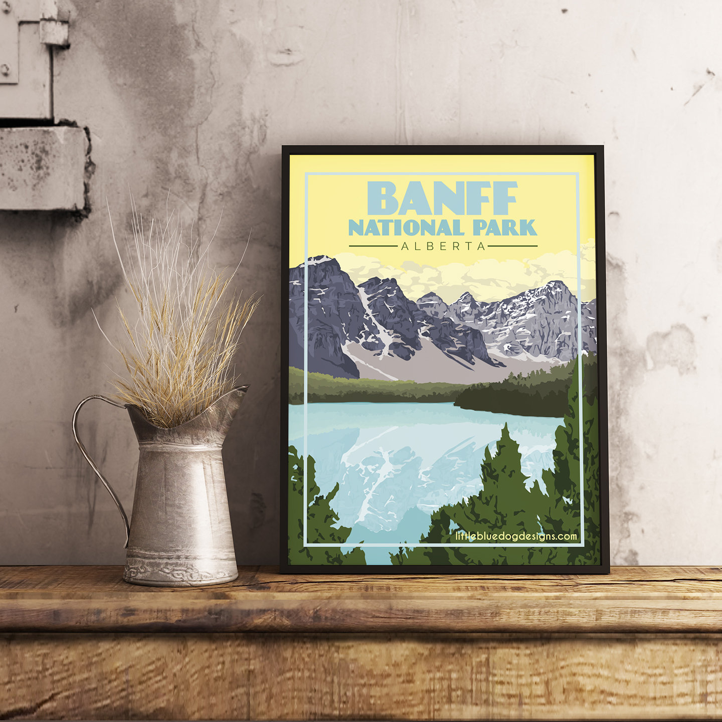Banff National Park Alberta - Vintage Travel Poster - Etsy Australia