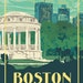 Boston Massachusetts Vintage Travel Poster - Etsy