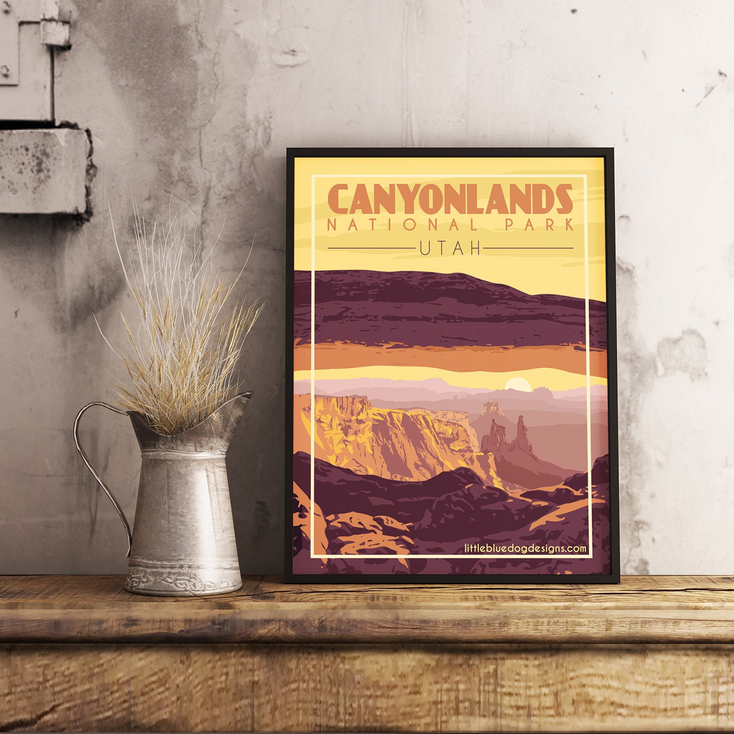 Canyonlands National Park Utah Vintage Travel Poster - Etsy Canada
