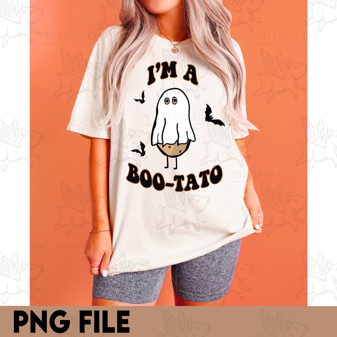 Im a Boo-tato Png | Halloween Png | Cute Potato Shirt | Cute Ghost ...