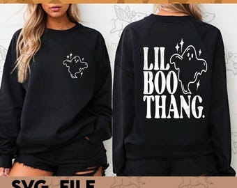 Lil Boo Thang PNG/SVG Halloween Design Halloween Png Cute Ghost SVG ...