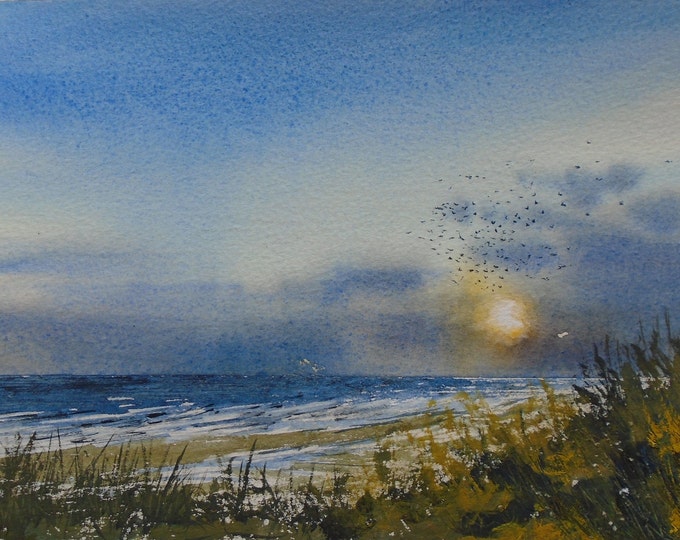 Marske (PURE ORIGINAL WATERCOLOUR) A4 Size, Watercolor, Watercolour ...