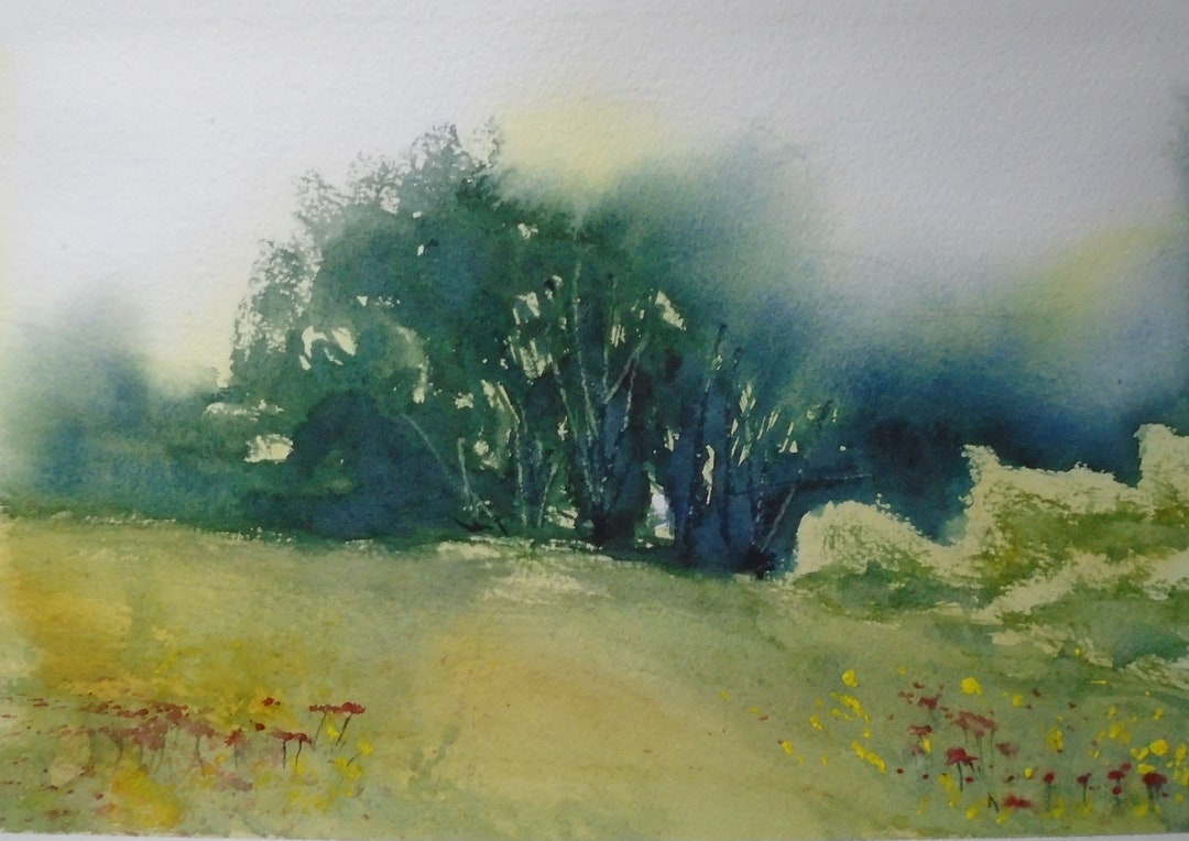 PURE ORIGINAL WATERCOLOUR Impressionist Wall Art Present - Etsy