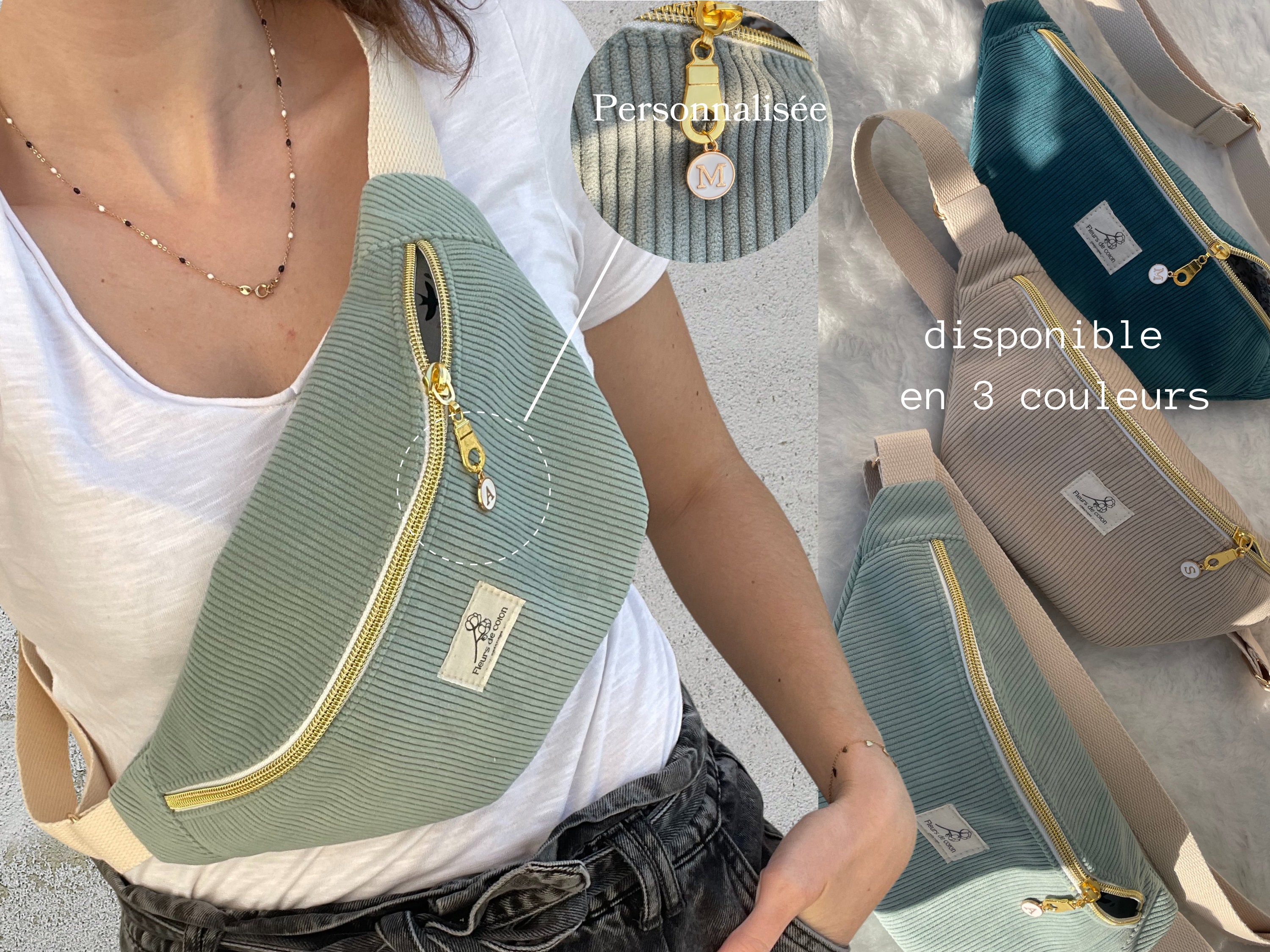 Sac banane femme en velours - Etsy France