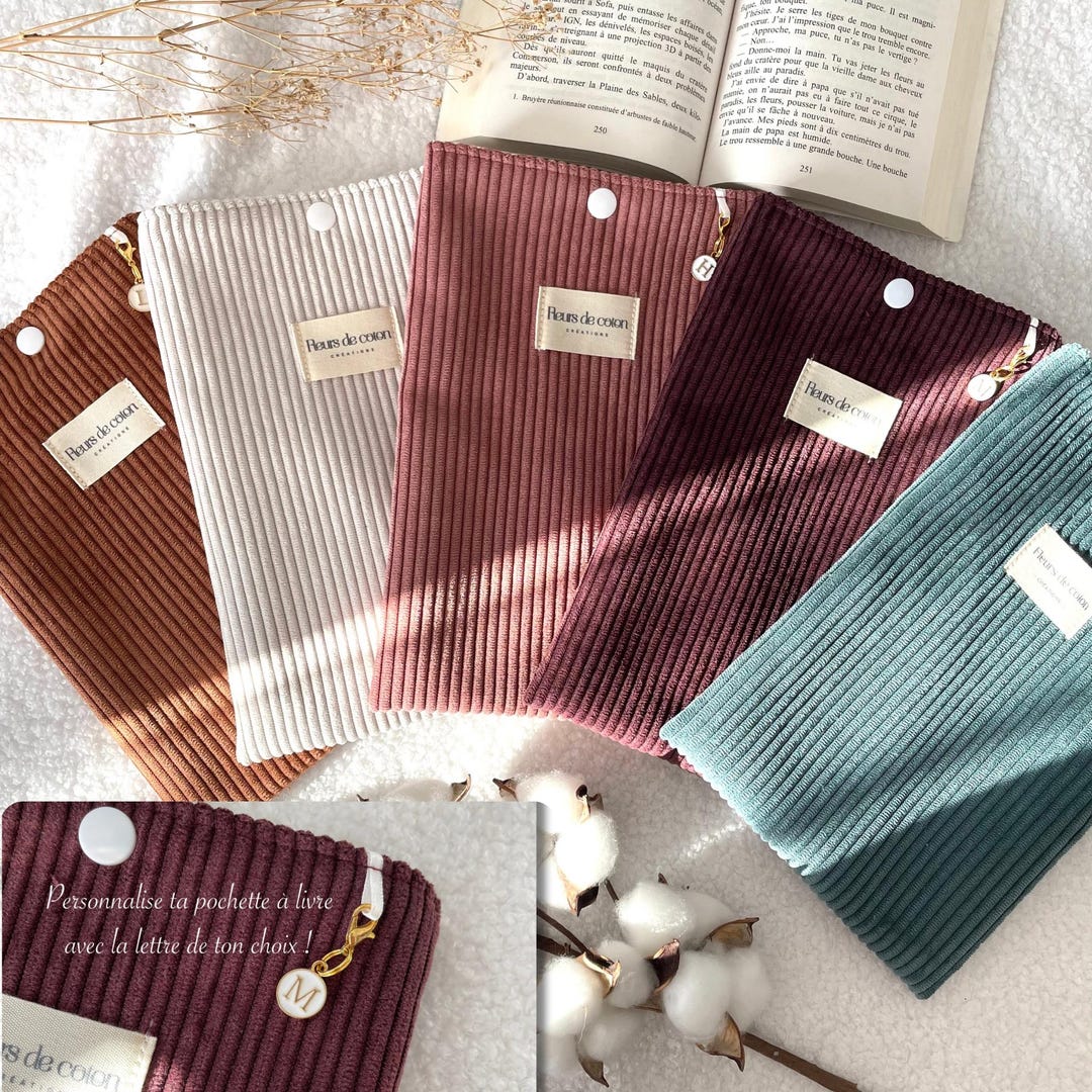Personalized Corduroy Paperback and Large Book Sleeve - Etsy