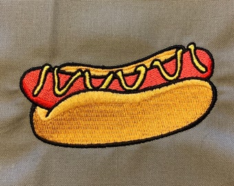 Hot Dog Embroidery File - Etsy