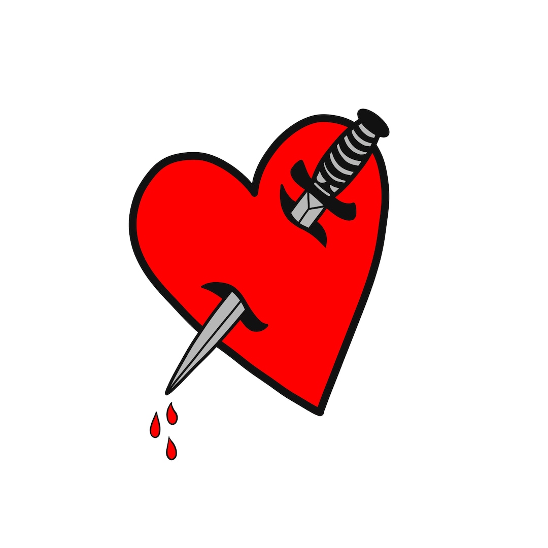 Dagger Through the Heart PNG Digital Download - Etsy