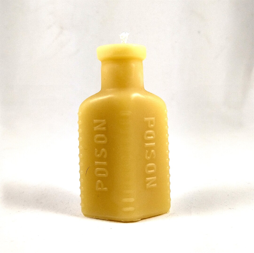 Beeswax Candle Poison Bottle - Etsy